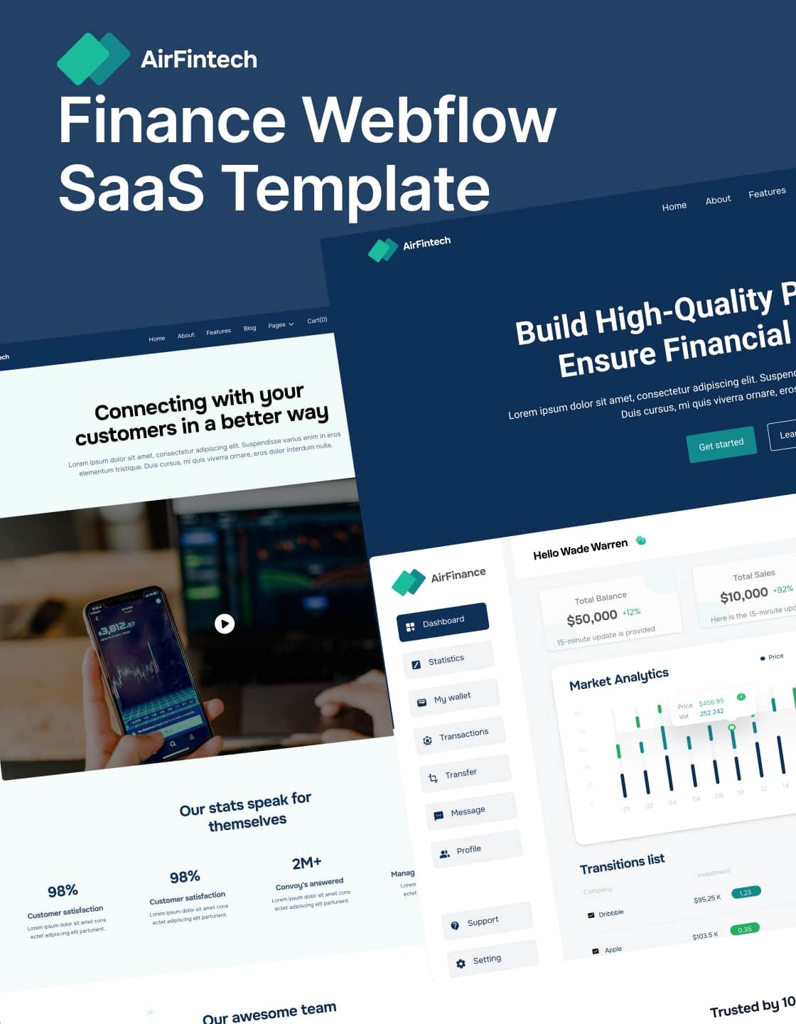 AirFintech - Finance HTML5 Responsive Website Template