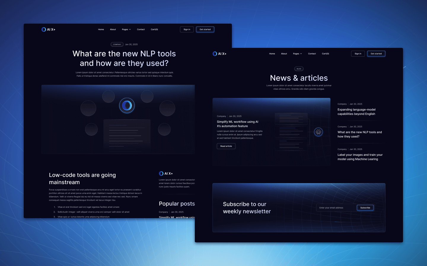 AI X+ - Technology HTML5 Responsive Website Template