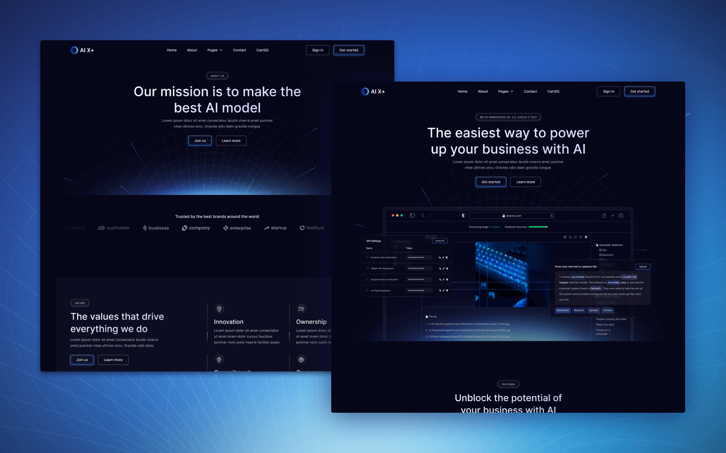 AI X+ - Technology HTML5 Responsive Website Template