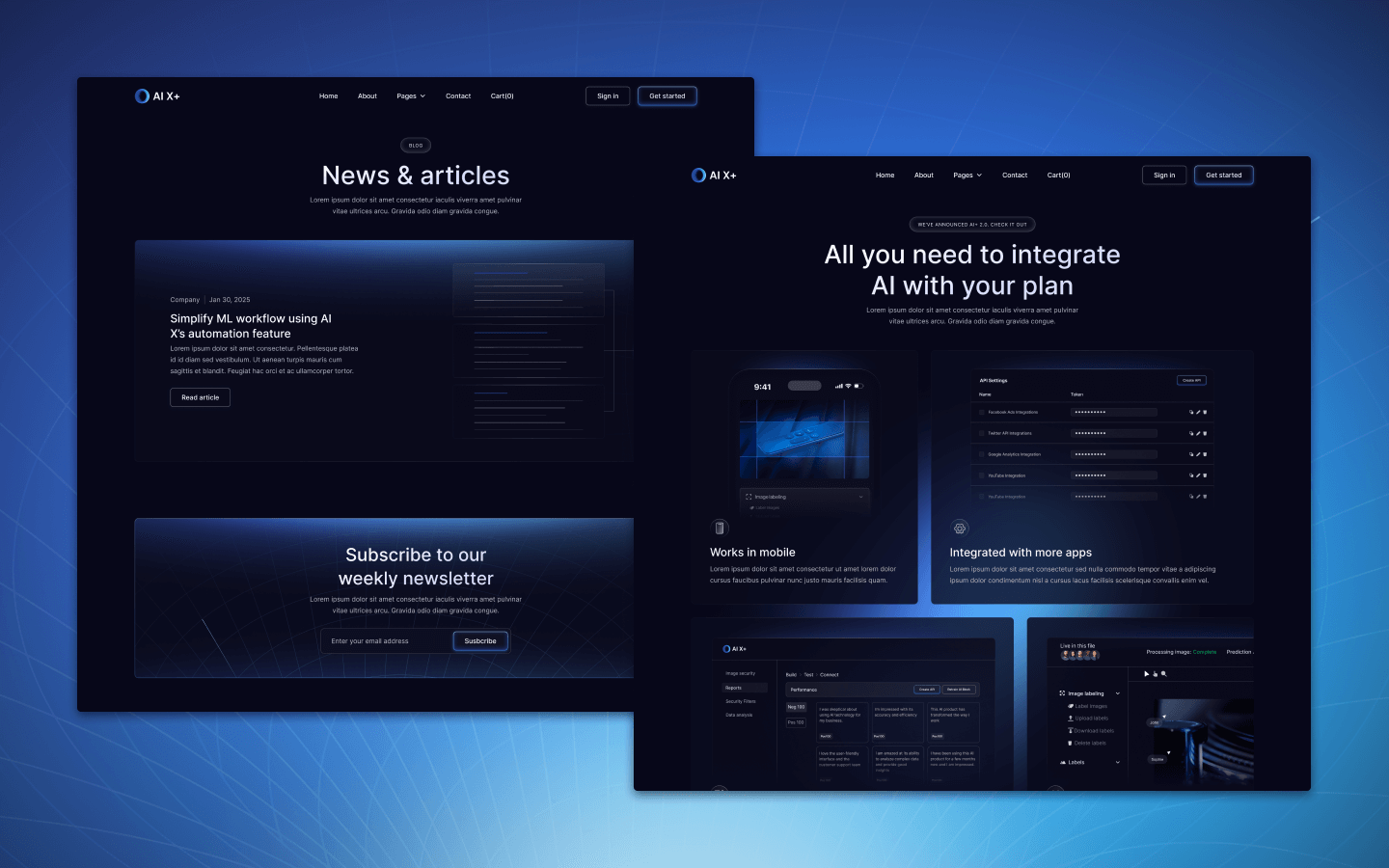 AI X+ - Technology HTML5 Responsive Website Template