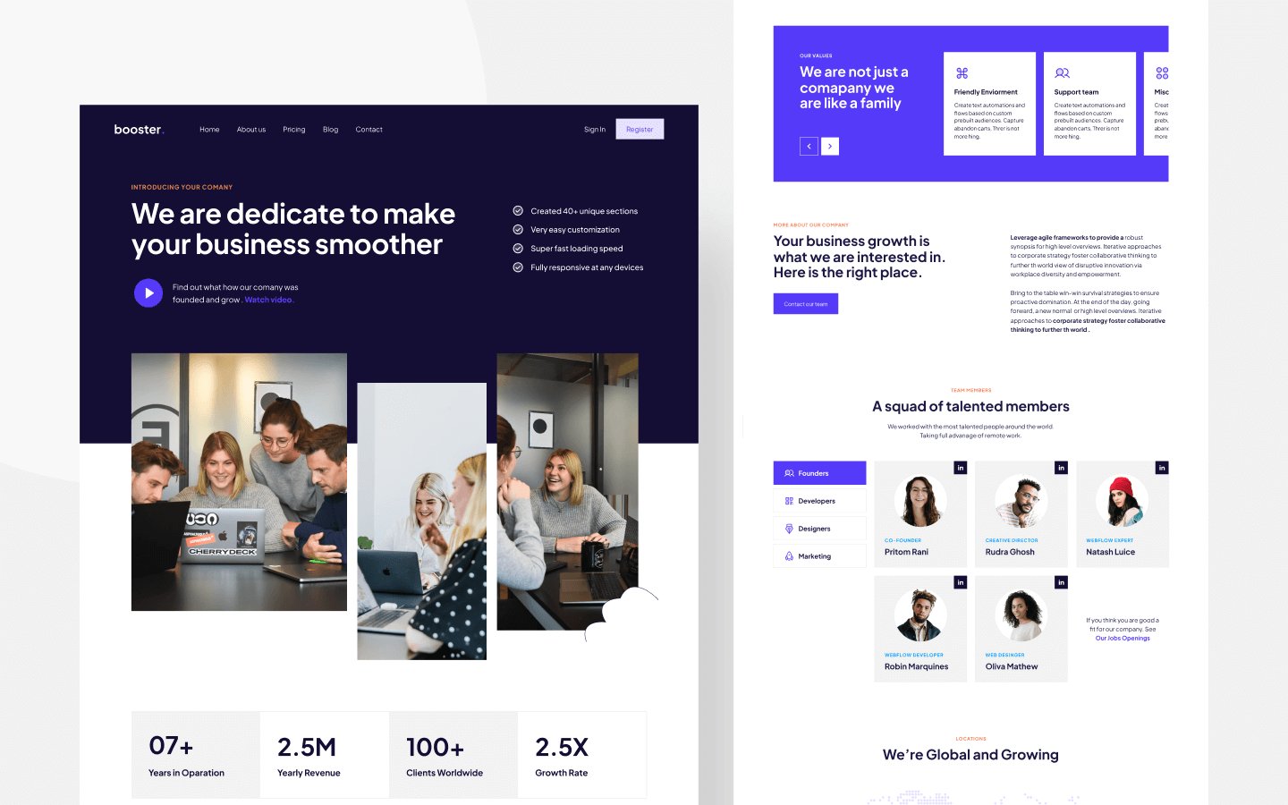Booster - Business HTML5 Responsive Website Template
