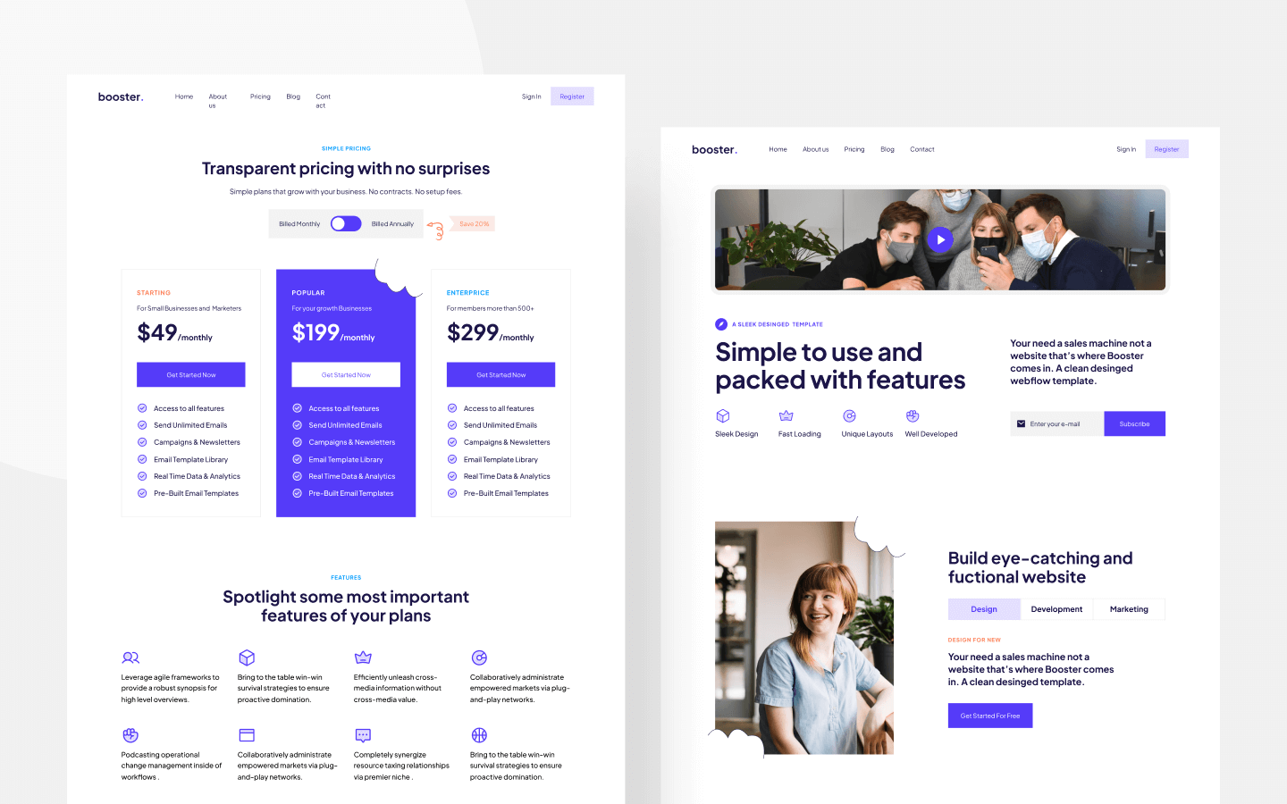 Booster - Business HTML5 Responsive Website Template