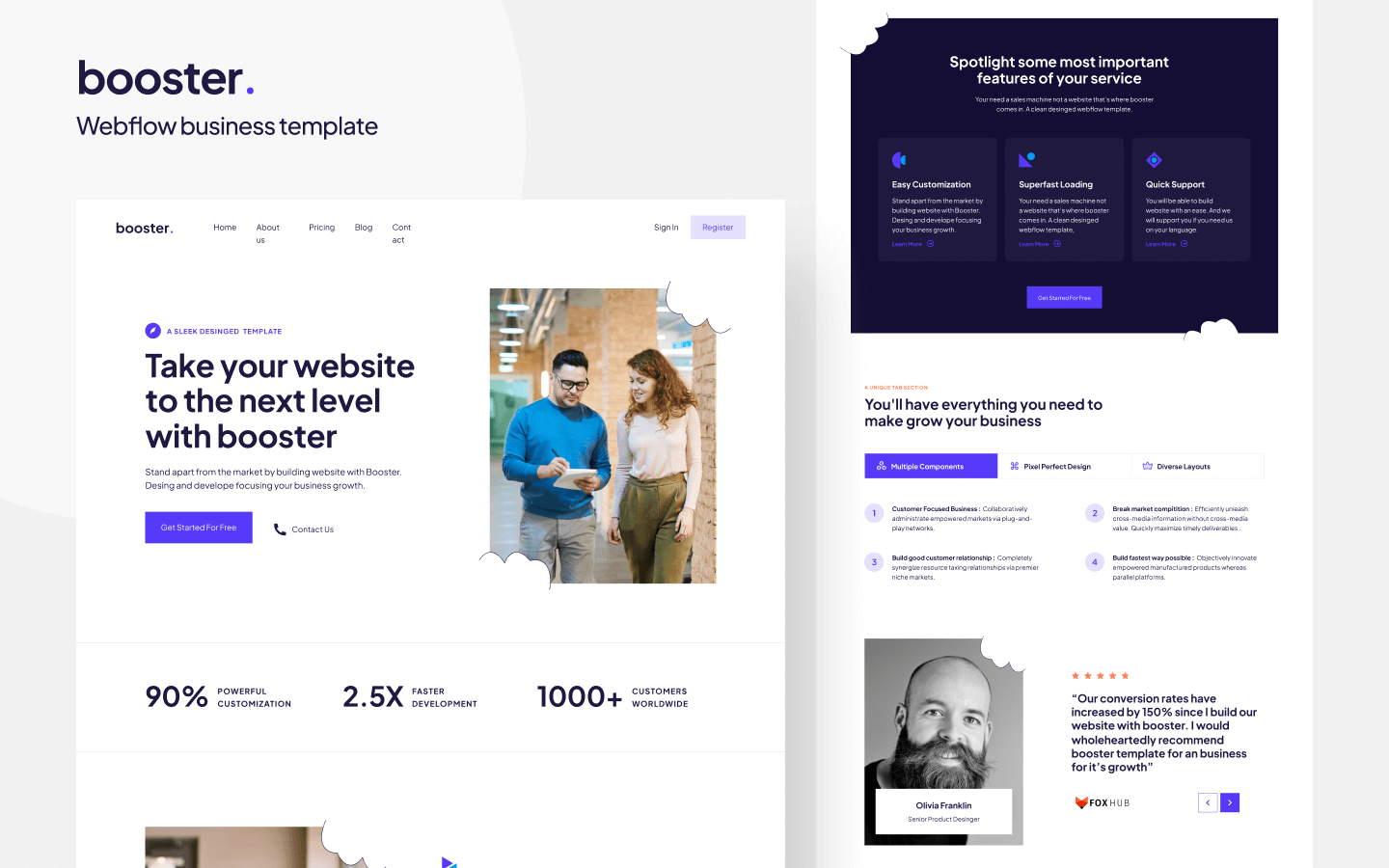 Booster - Business HTML5 Responsive Website Template