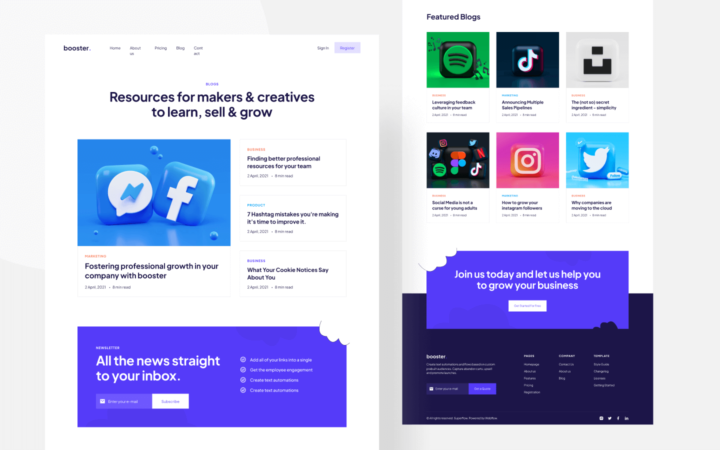 Booster - Business HTML5 Responsive Website Template