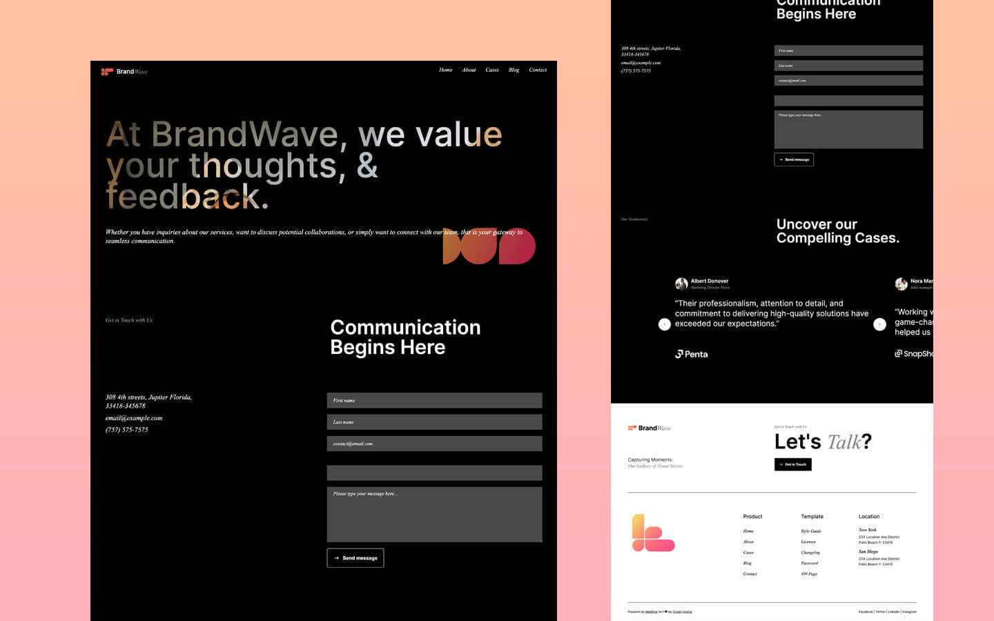 BrandWave - Business HTML5 Responsive Website Template