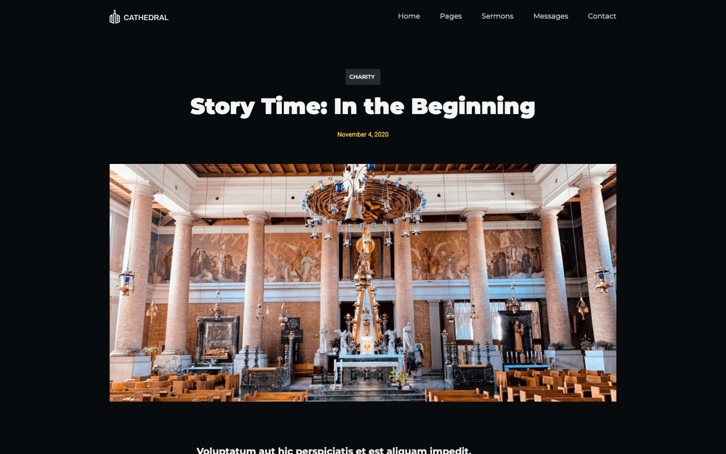 Cathedral - Church HTML5 Responsive Website Template