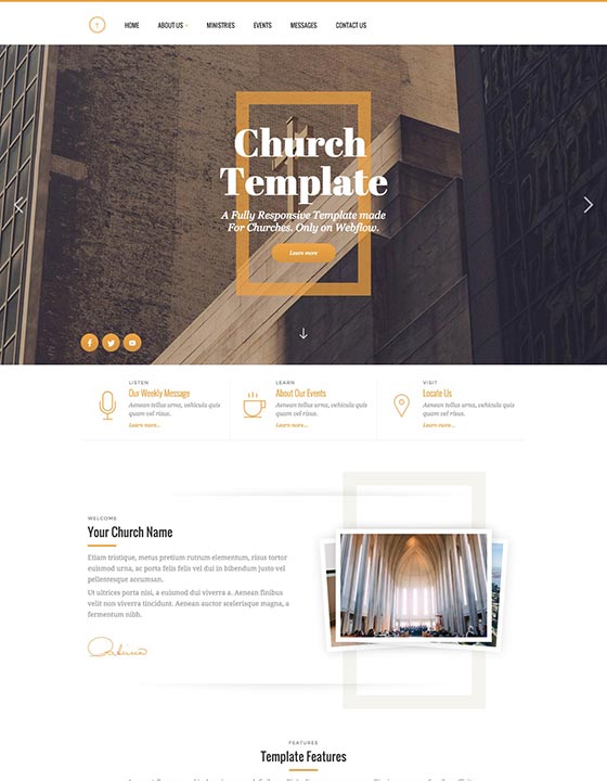 Church - Religion HTML5 Responsive Website Template