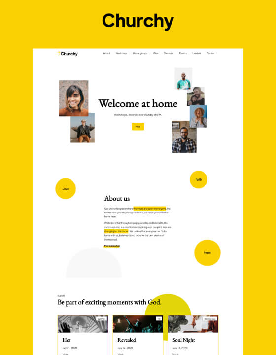 Churchy - Church HTML5 Responsive Website Template
