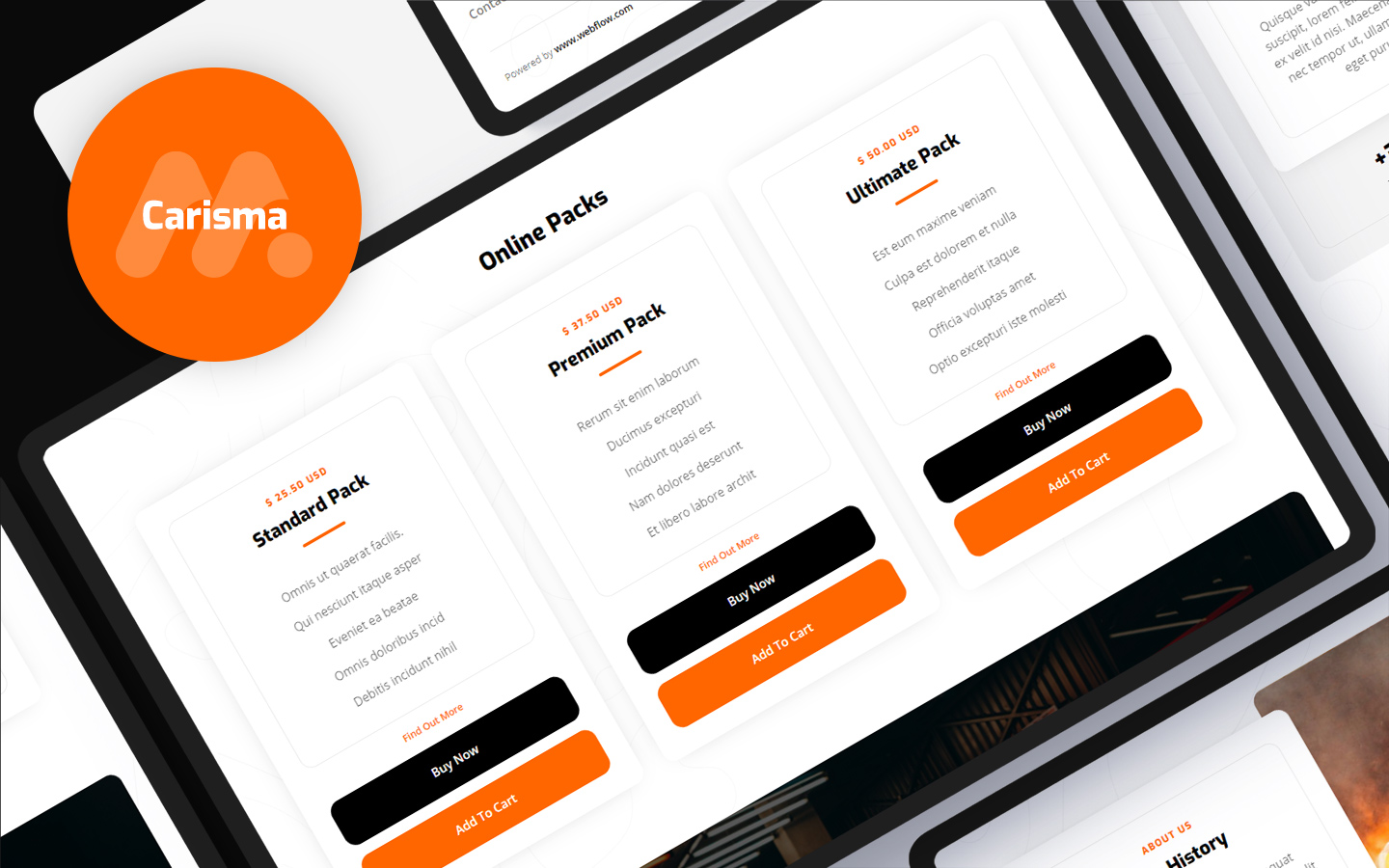 Carisma - Small Business HTML5 Responsive Website Template