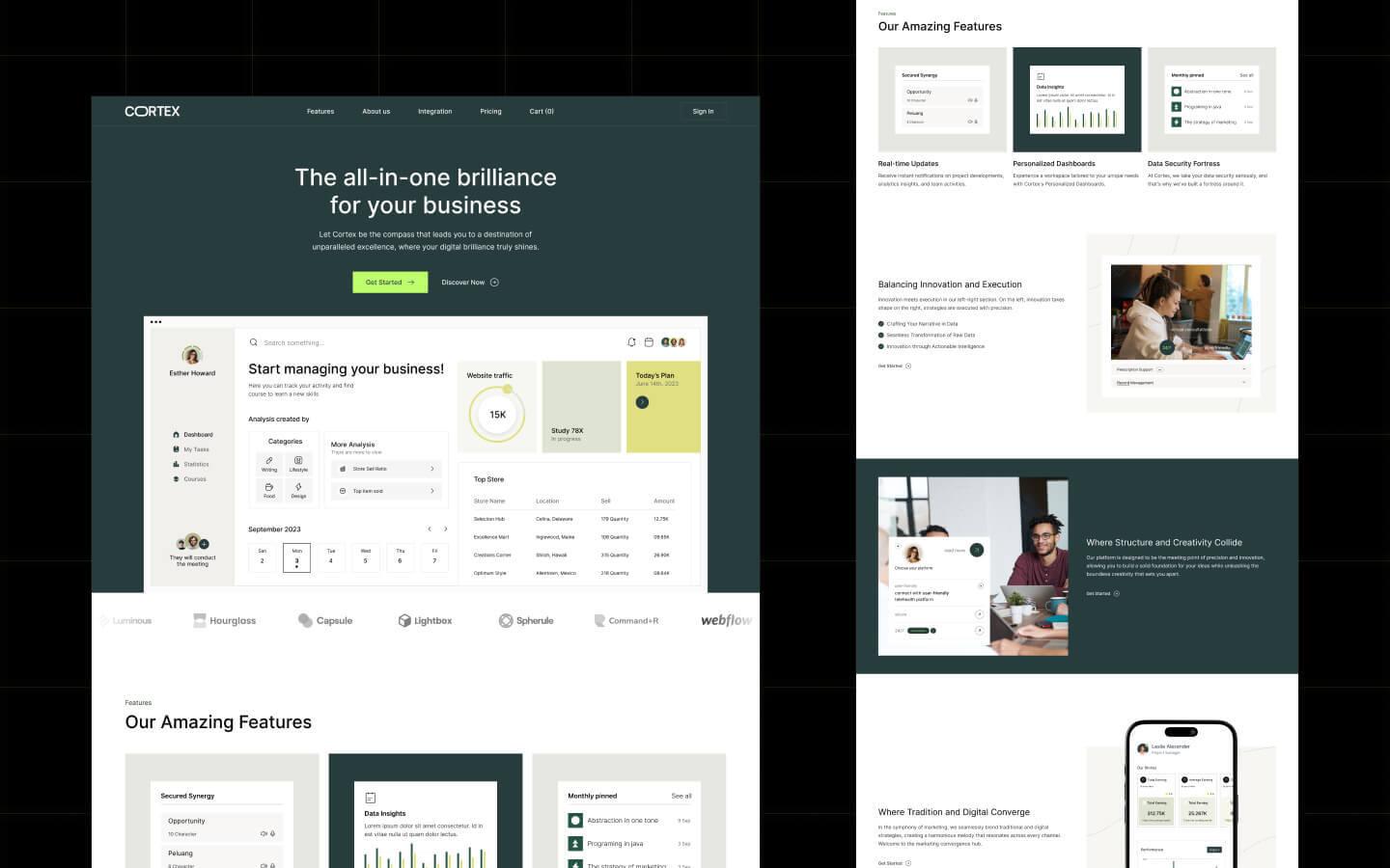Cortex - SaaS HTML5 Responsive Website Template