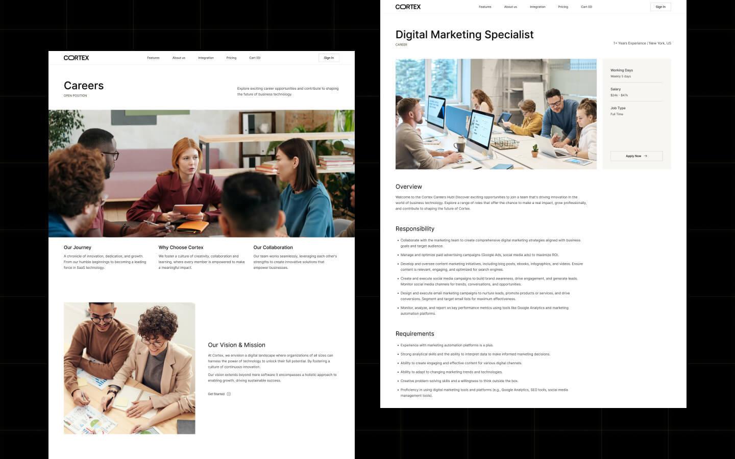 Cortex - SaaS HTML5 Responsive Website Template