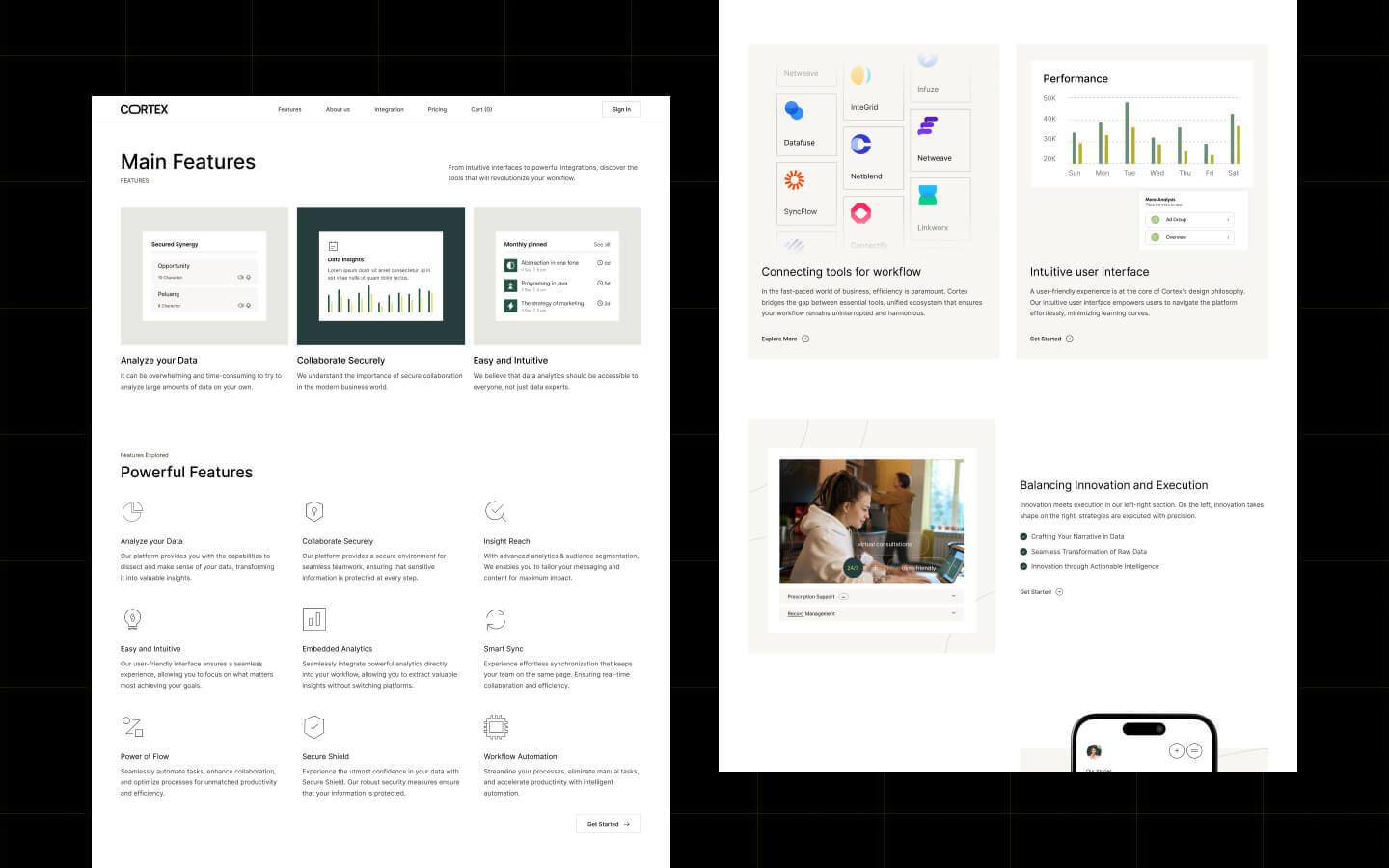 Cortex - SaaS HTML5 Responsive Website Template