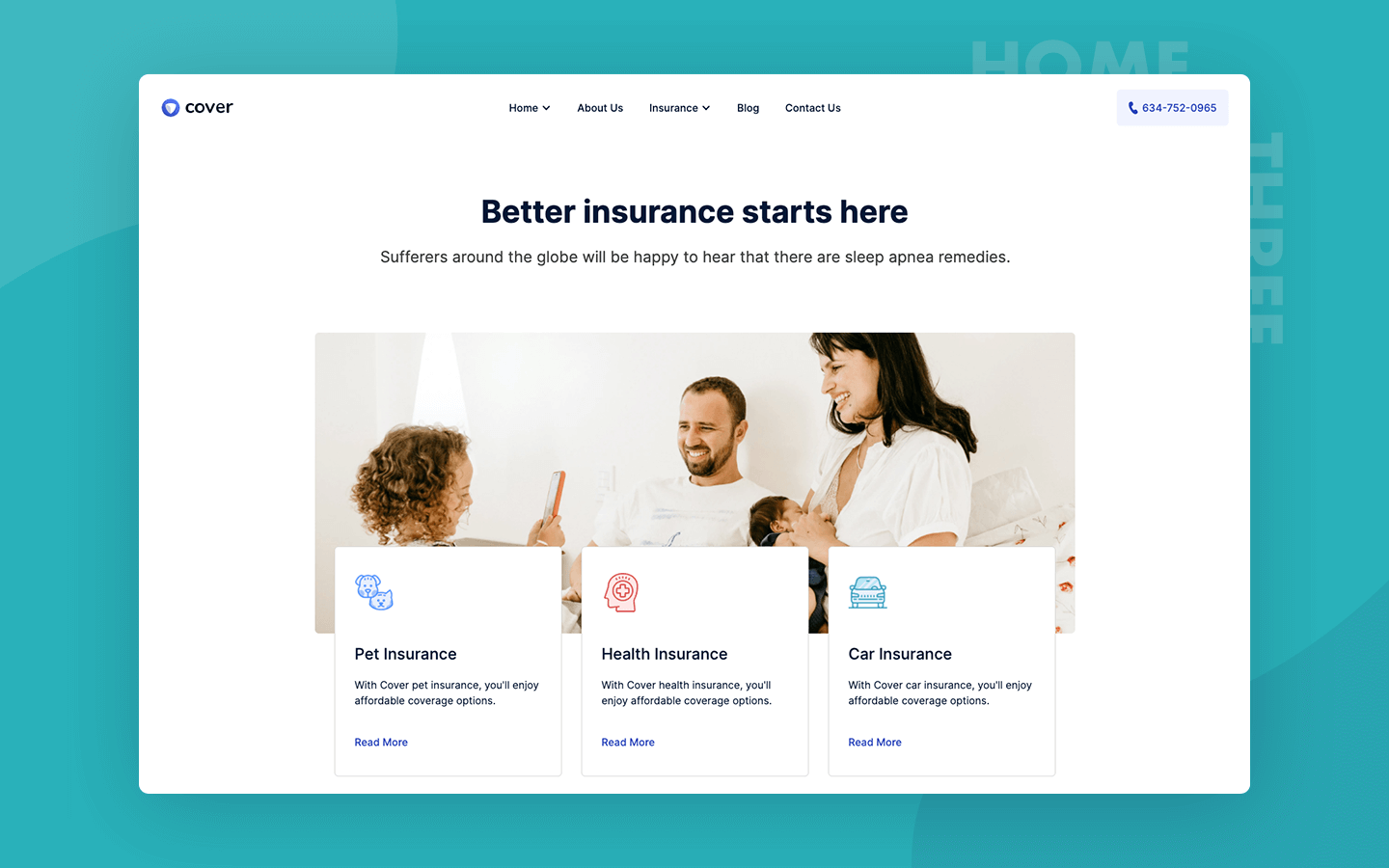 Cover - Insurance HTML5 Responsive Website Template