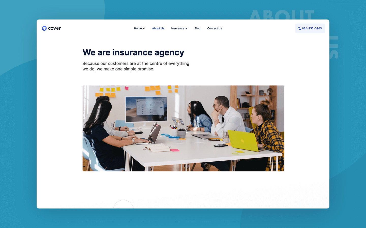 Cover - Insurance HTML5 Responsive Website Template