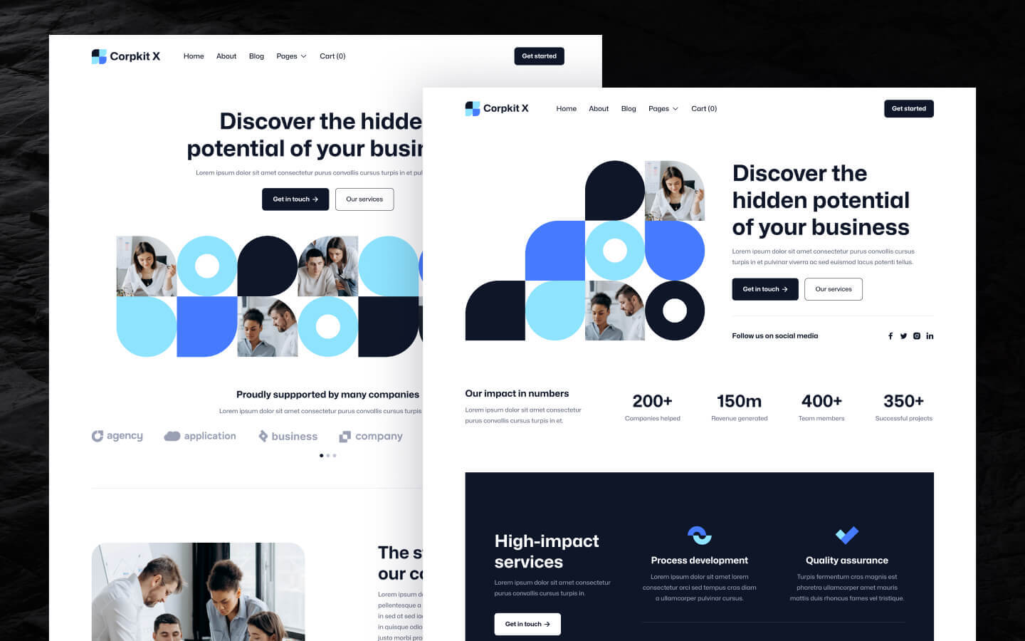 Corpkit X - Consulting HTML5 Responsive Website Template