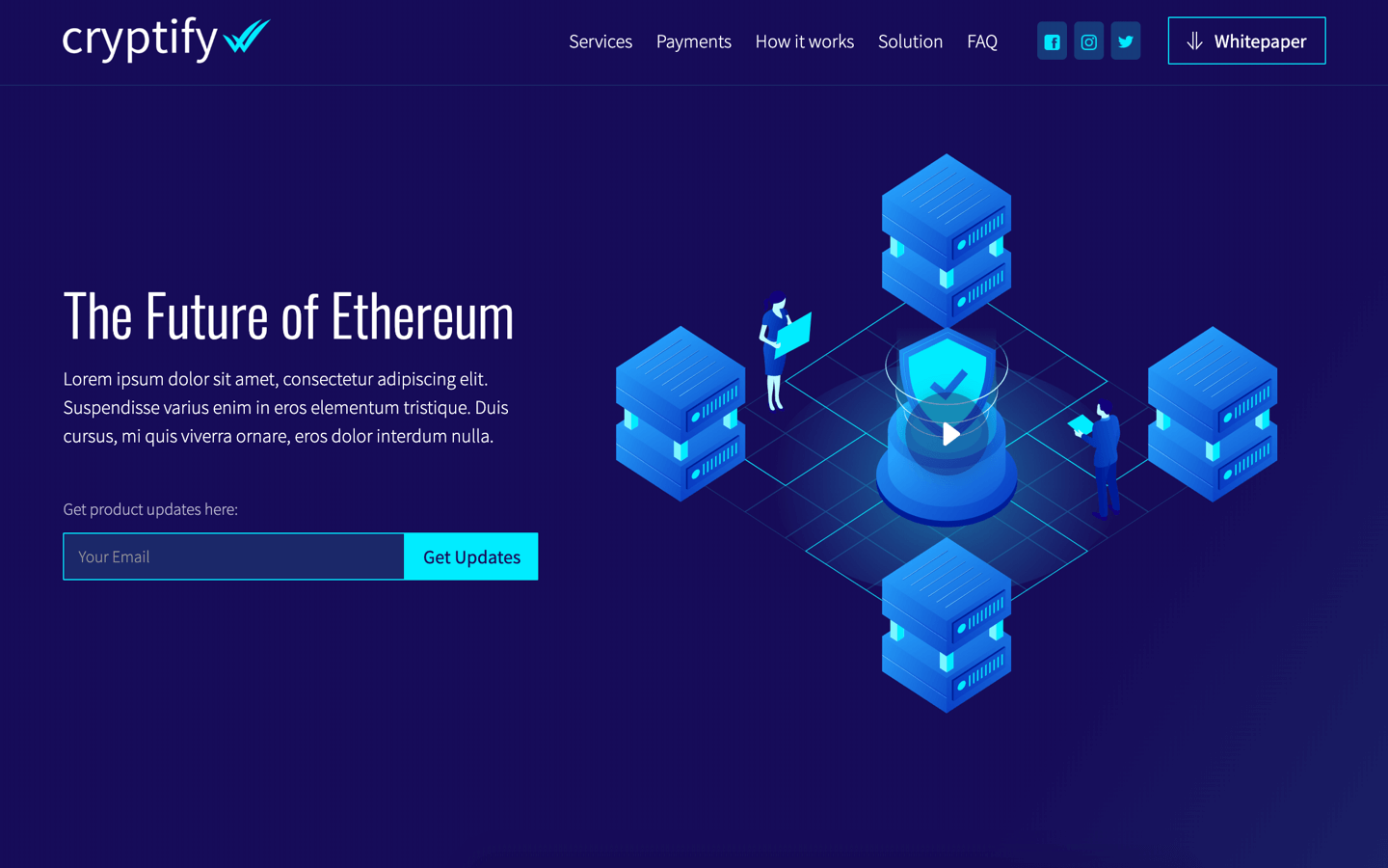 Cryptify - Finance HTML5 Responsive Website Template