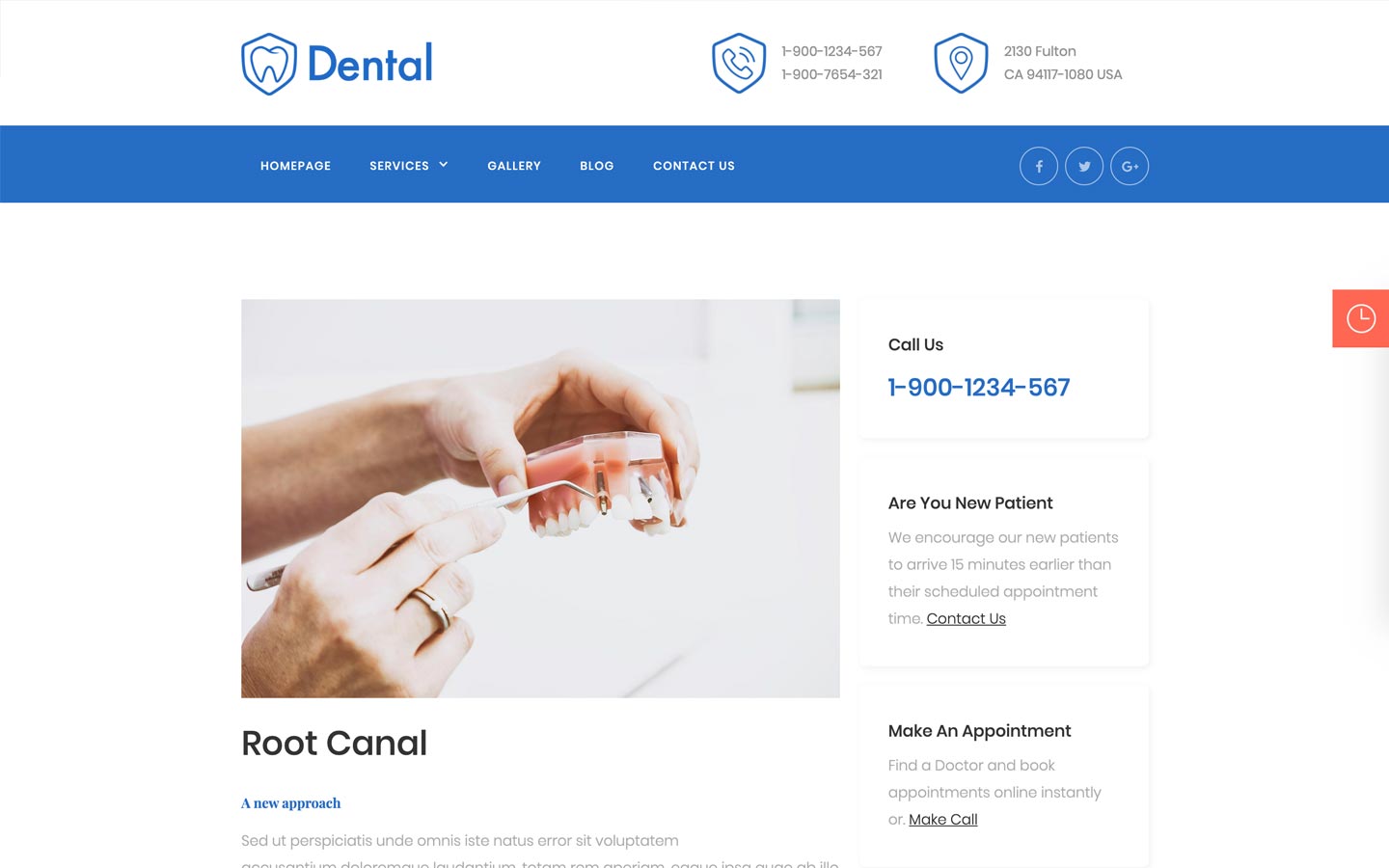 Dental - Dentist HTML5 Responsive Website Template