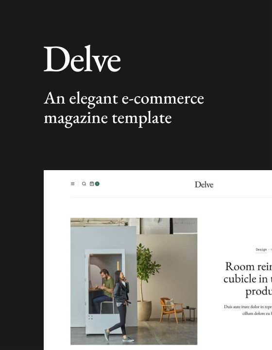 Delve - Magazine HTML5 Responsive Website Template