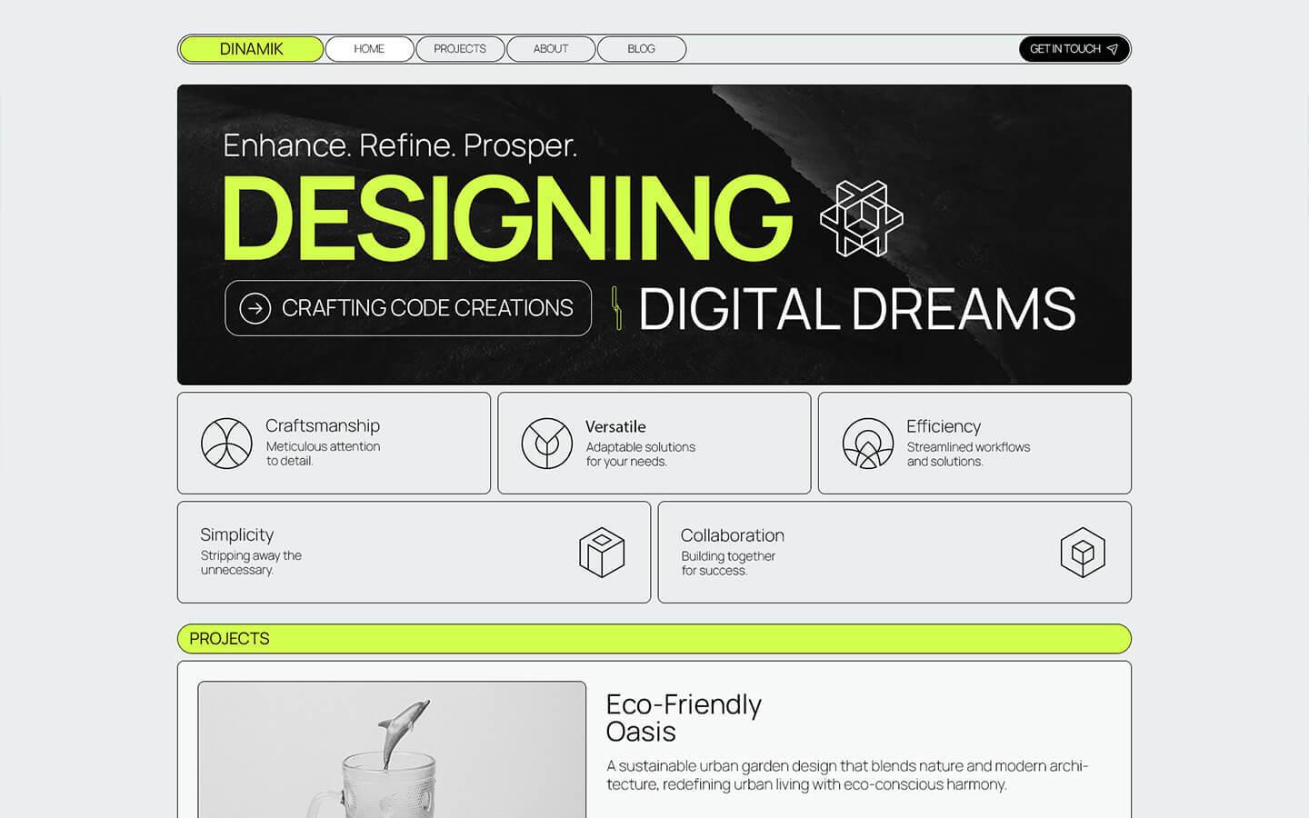 Dinamik - Creative HTML5 Responsive Website Template