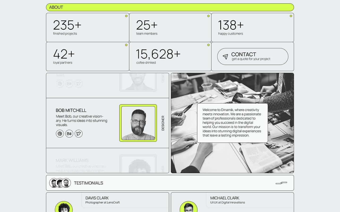 Dinamik - Creative HTML5 Responsive Website Template