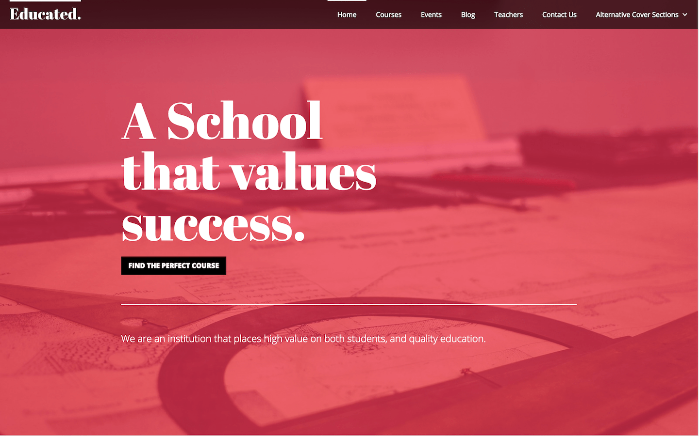 Educated - School HTML5 Responsive Website Template