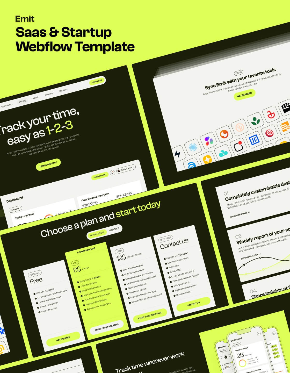 Emit - SaaS HTML5 Responsive Website Template