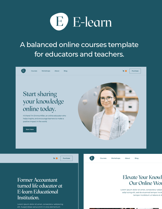 E-Learn - Education HTML5 Responsive Website Template