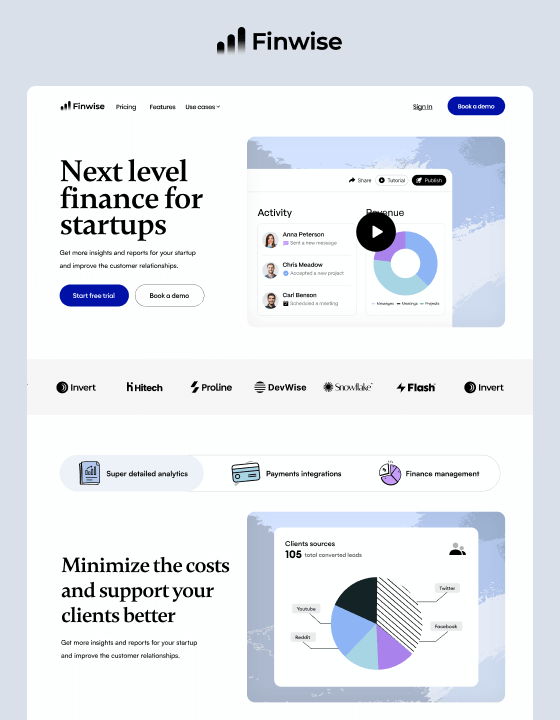 FinWise - Software HTML5 Responsive Website Template