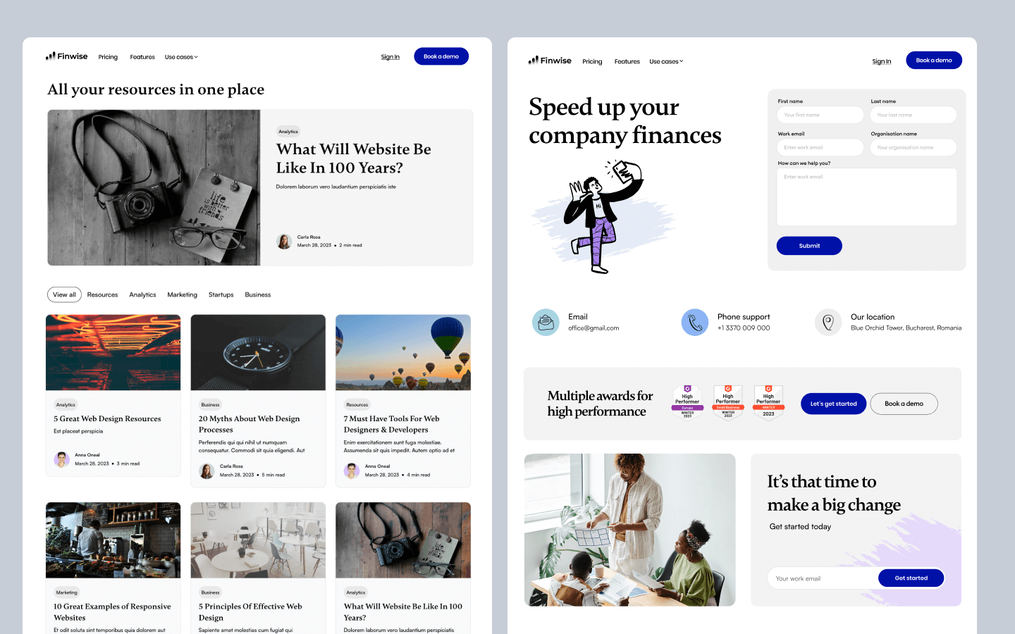 FinWise - Software HTML5 Responsive Website Template