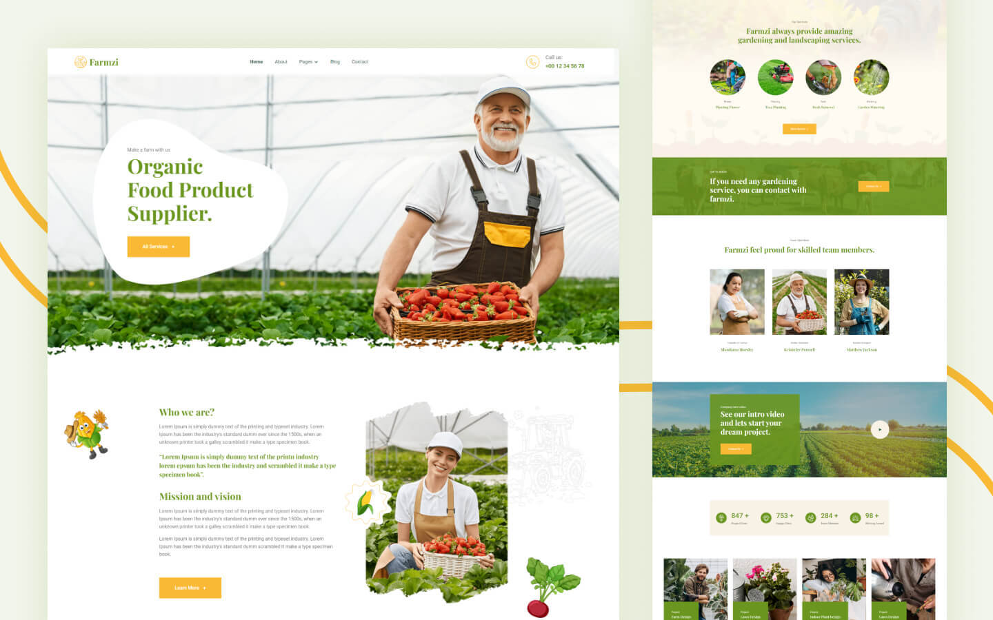 Farmzi - Agriculture HTML5 Responsive Website Template