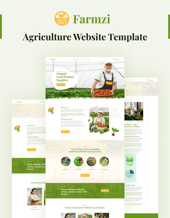 Farmzi - Agriculture HTML5 Responsive Website Template
