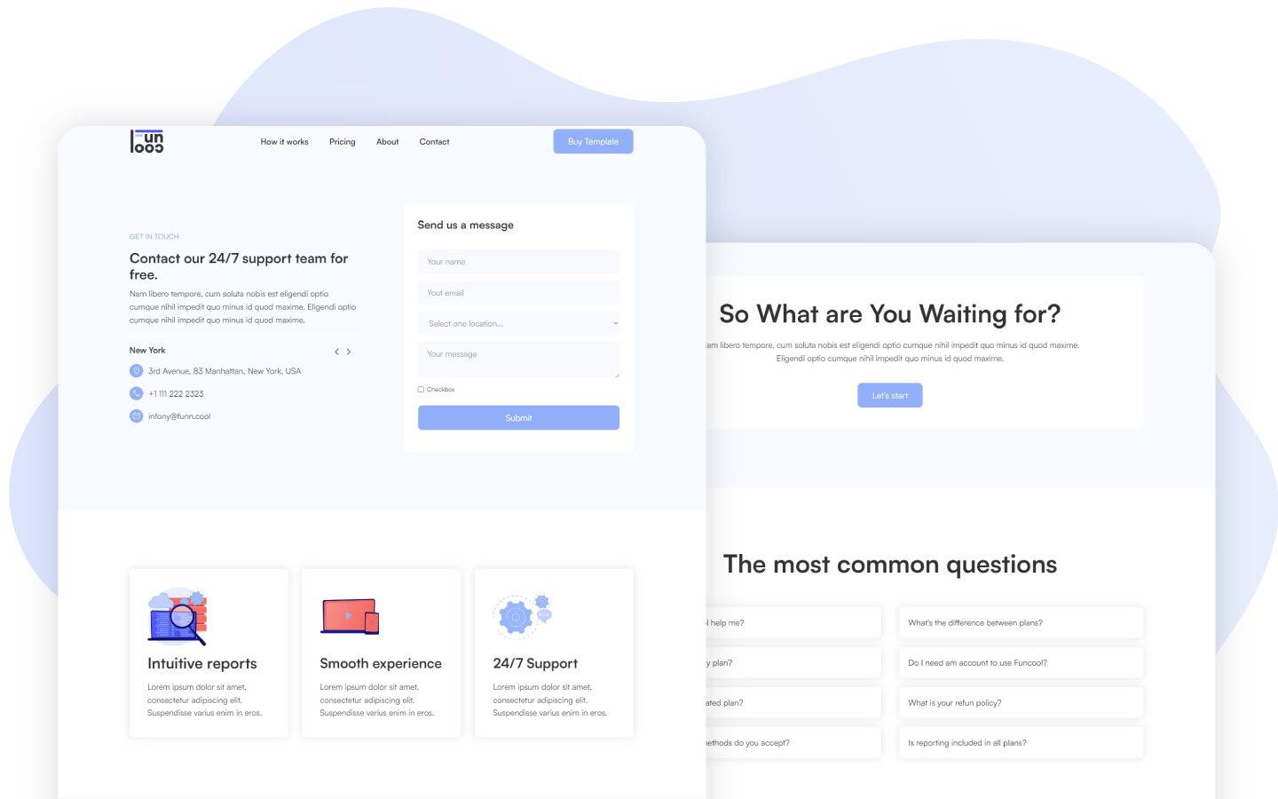 Fun cool - SaaS HTML5 Responsive Website Template