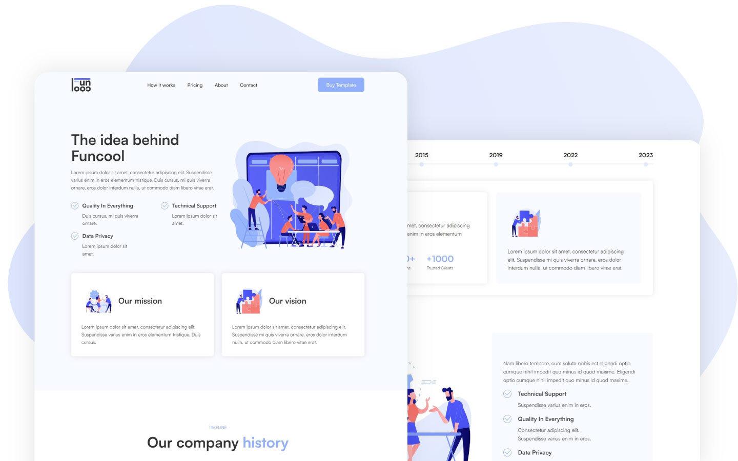 Fun cool - SaaS HTML5 Responsive Website Template