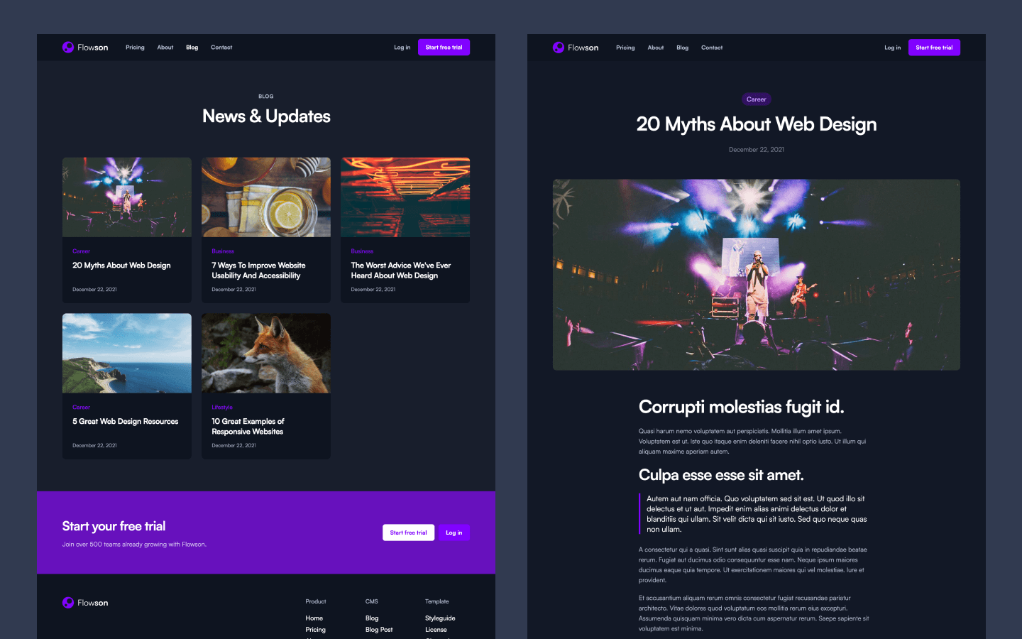 Flowson - SaaS HTML5 Responsive Website Template