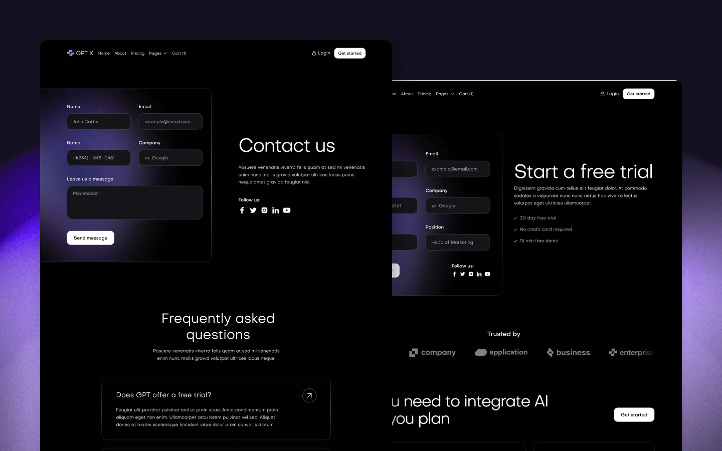 GPT X - Technology HTML5 Responsive Website Template