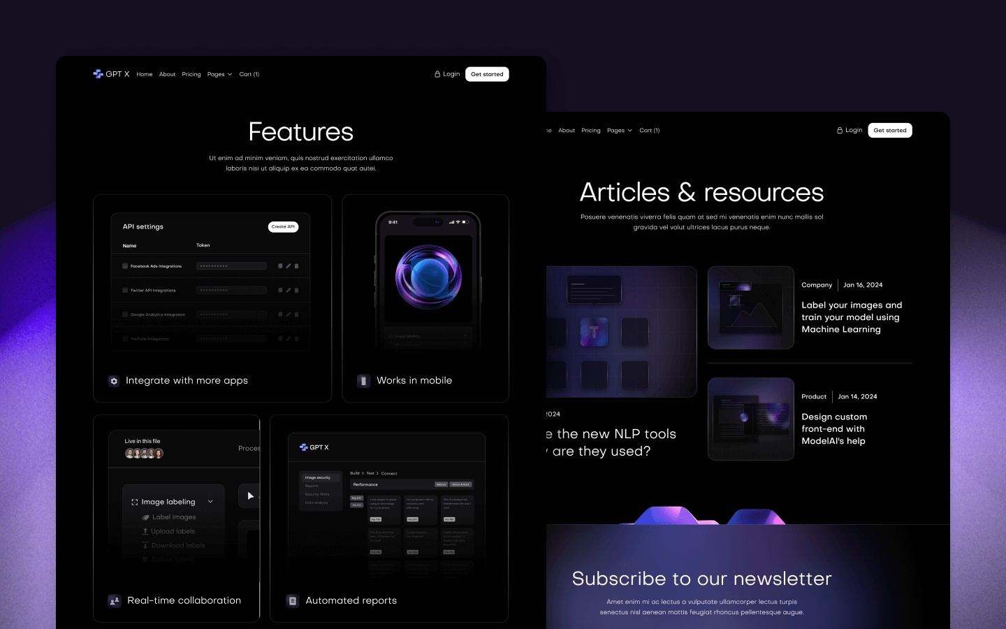 GPT X - Technology HTML5 Responsive Website Template