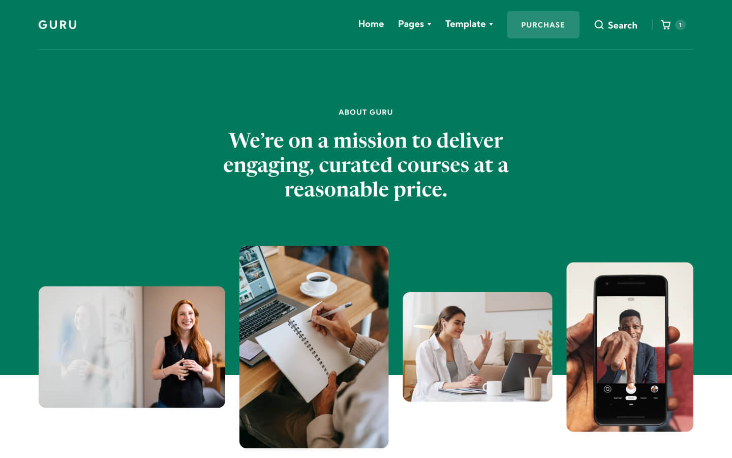 Guru - Education HTML5 Responsive Website Template