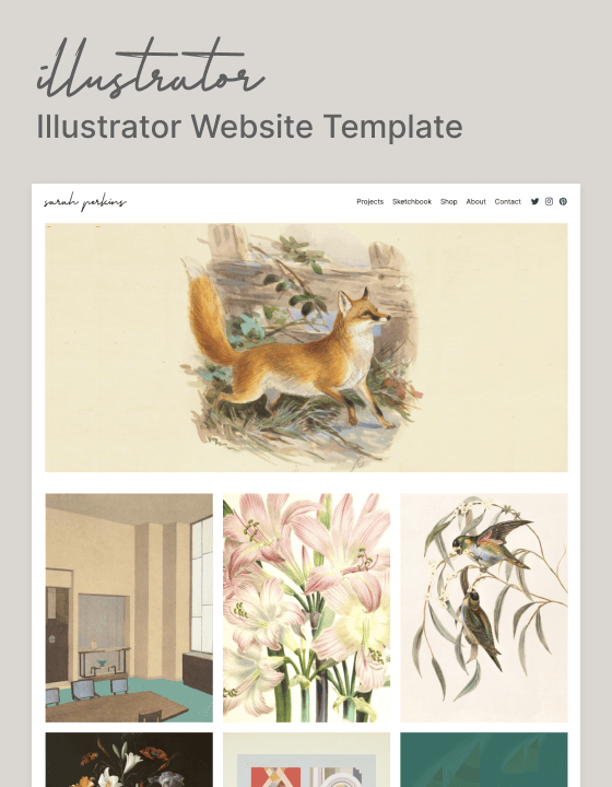 Illustrator - Portfolio HTML5 Responsive Website Template