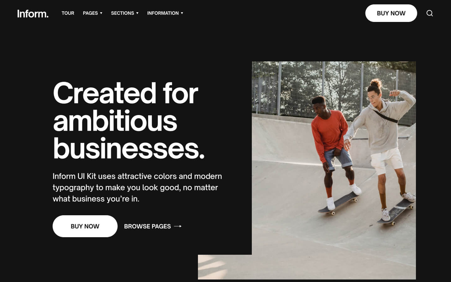 Inform - Small Business HTML5 Responsive Website Template