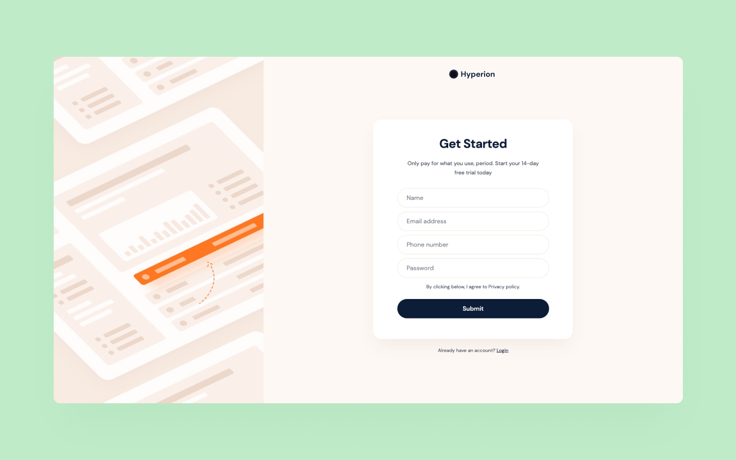 Hyperion - Startup HTML5 Responsive Website Template