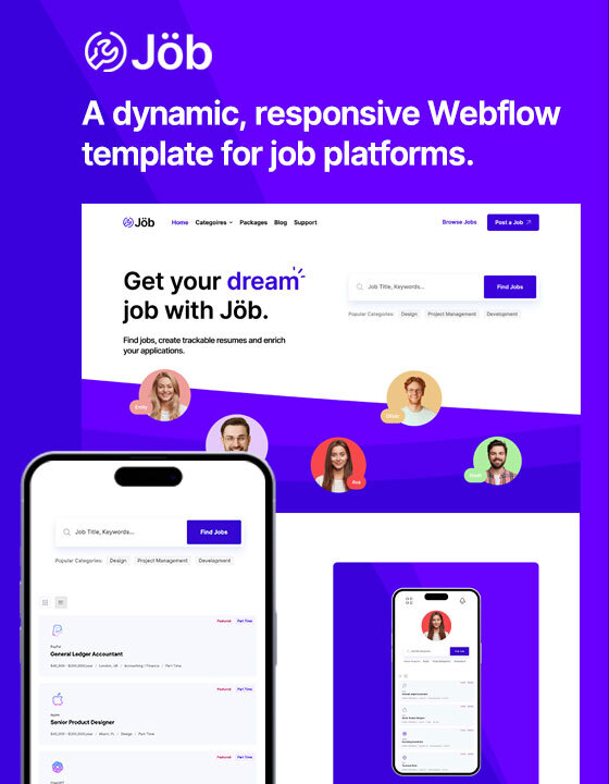 Jöb - Job Portal HTML5 Responsive Website Template