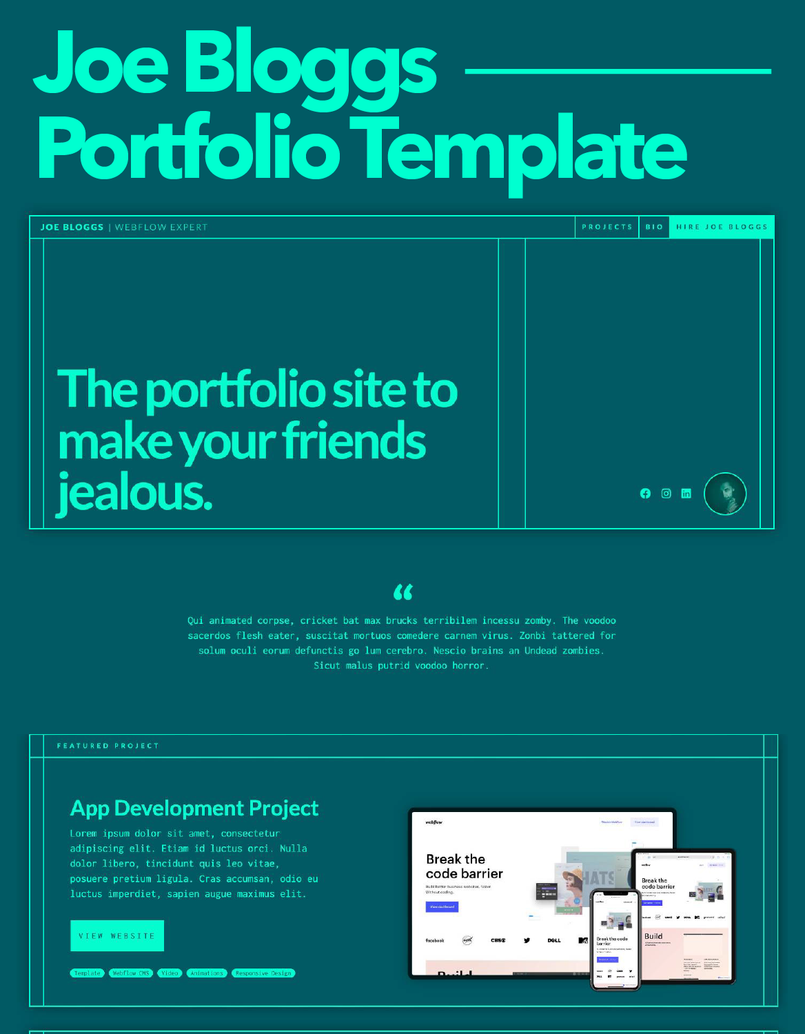 Joe Bloggs - Portfolio HTML5 Responsive Website Template
