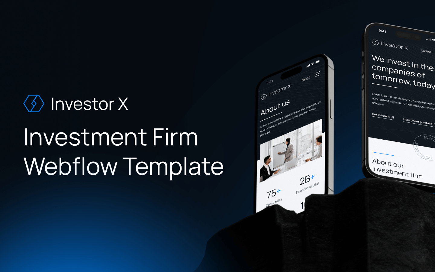 Investor X - Investment HTML5 Responsive Website Template