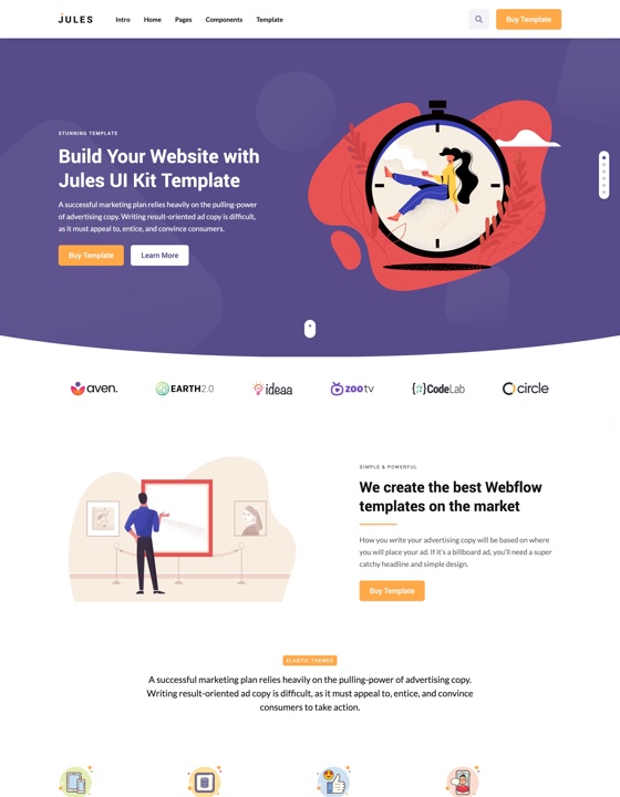 Jules - Startup HTML5 Responsive Website Template