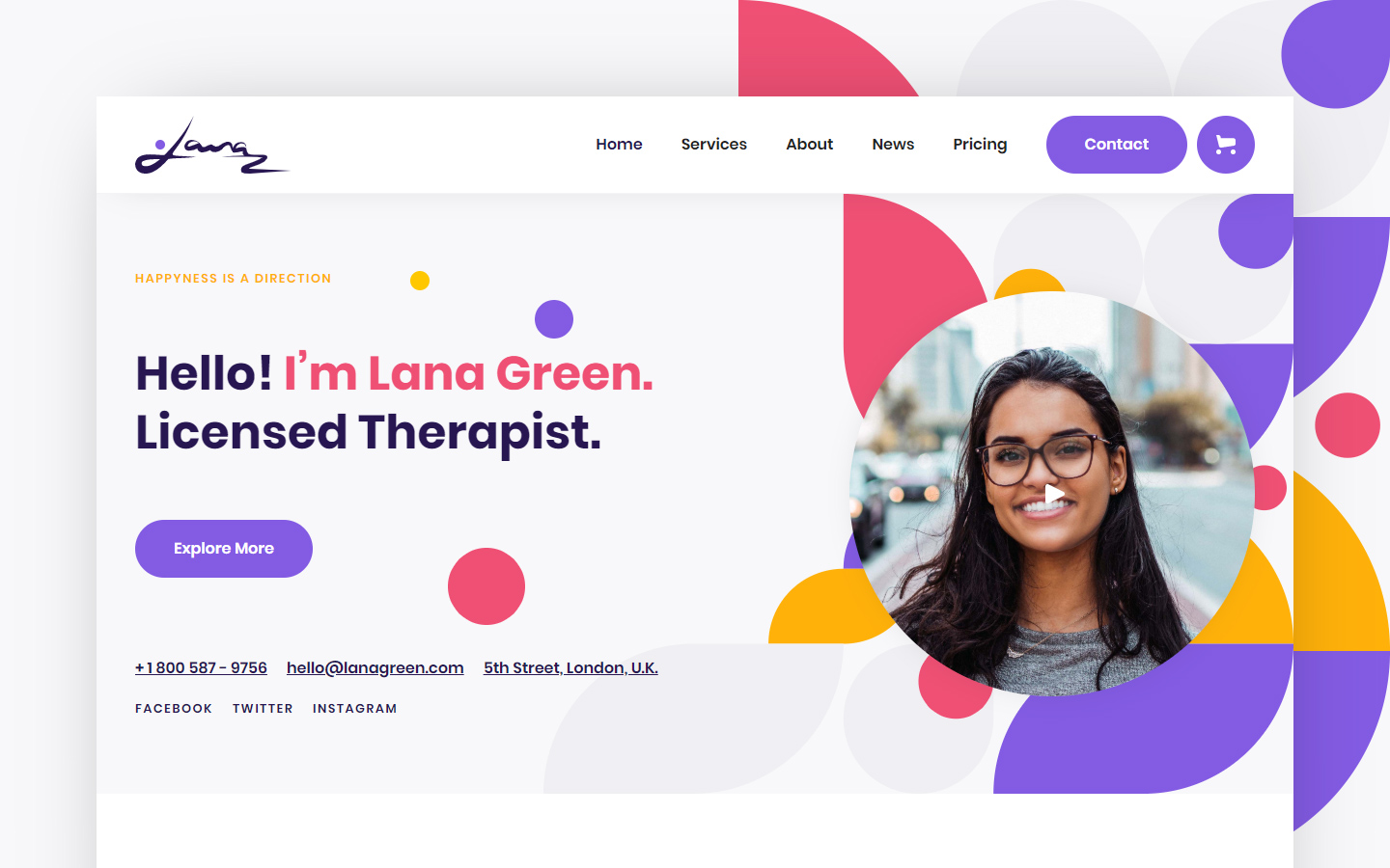 Lana - Therapy HTML5 Responsive Website Template