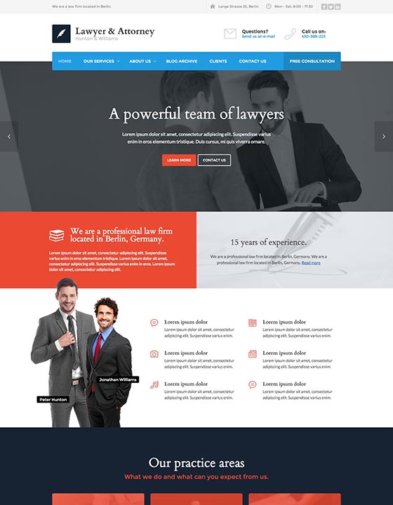 Lawyer and Attorney - Law Firm HTML5 Responsive Website Template