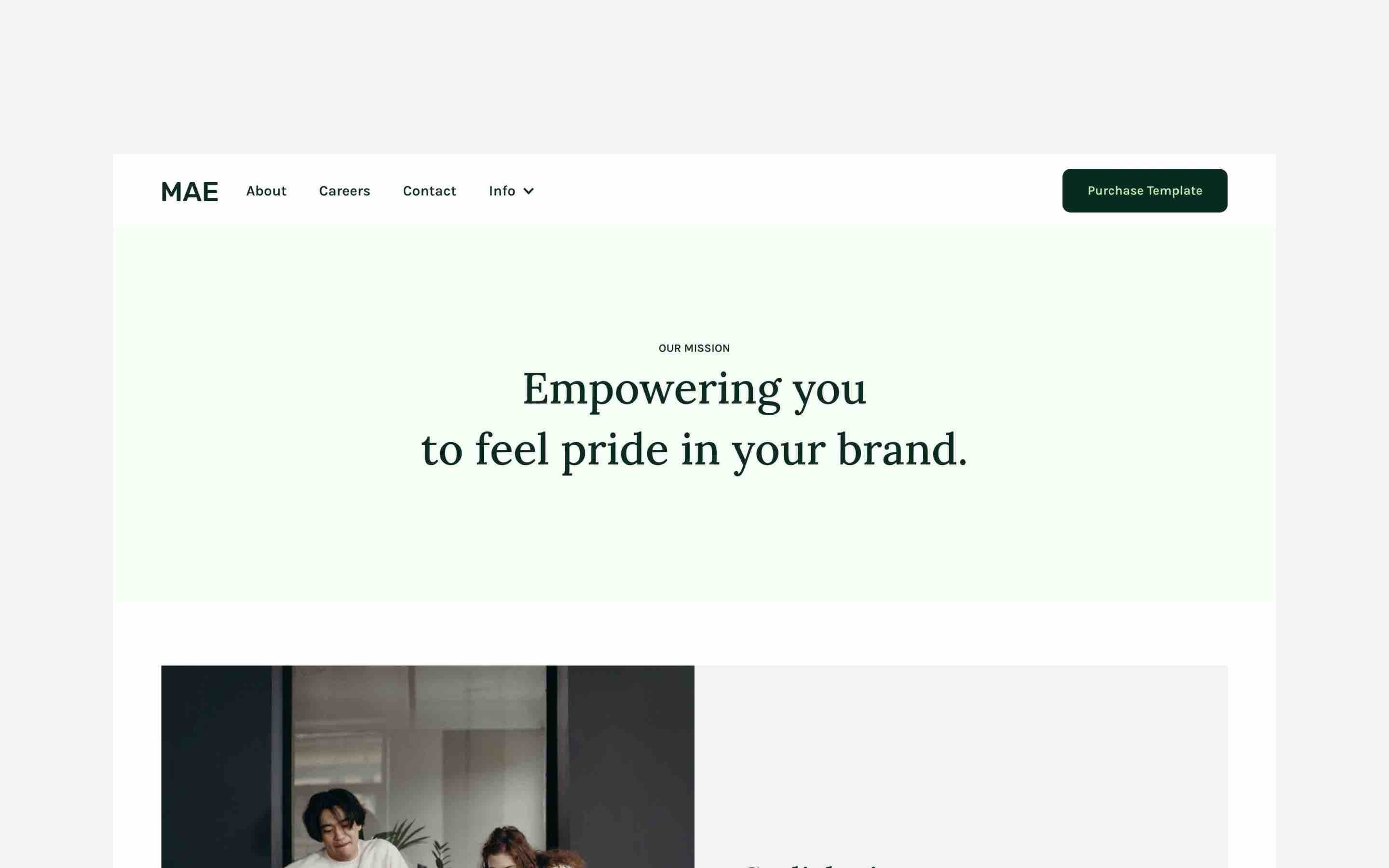 Mae - Startup HTML5 Responsive Website Template