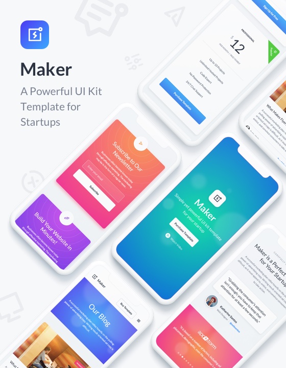 Maker - Startup HTML5 Responsive Website Template