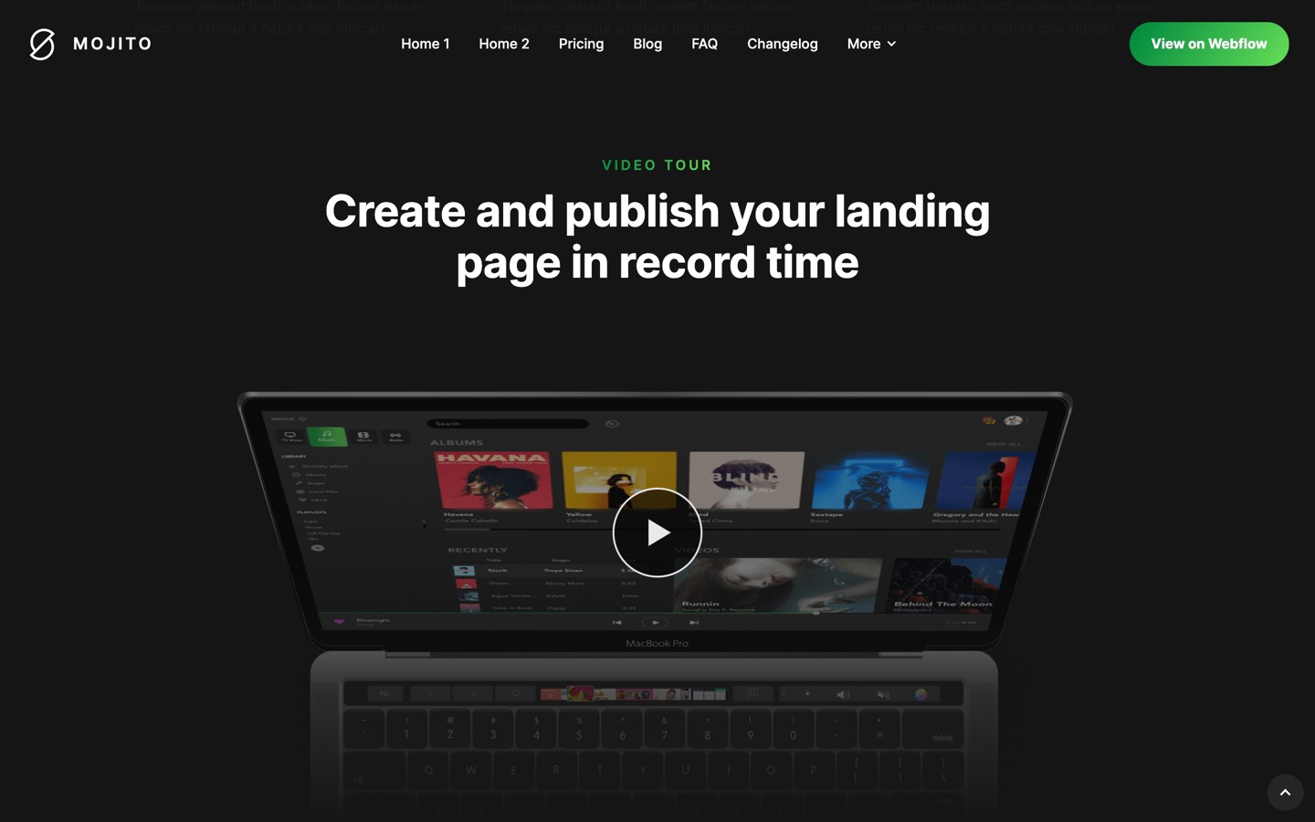 Mojito - App HTML5 Responsive Website Template