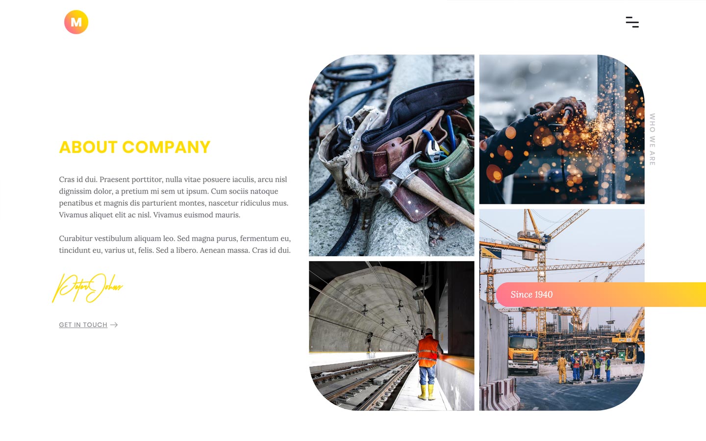 Moos - Construction HTML5 Responsive Website Template